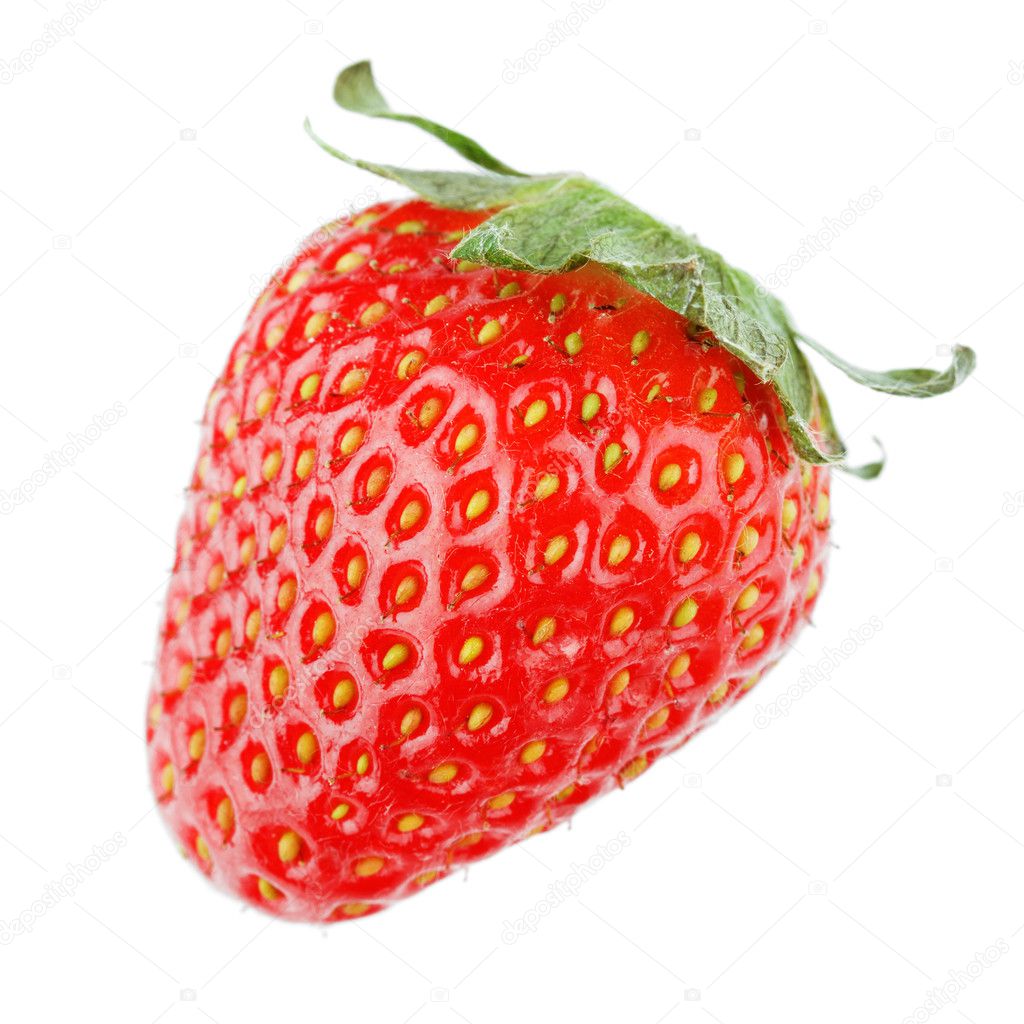 Single strawberry fruit ⬇ Stock Photo, Image by © usersam2007 #14641679