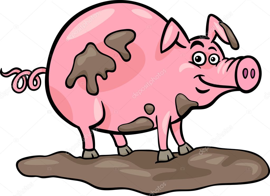 Dirty Pigs Clipart