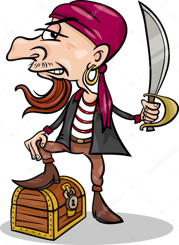 Funny Pirate Cartoon