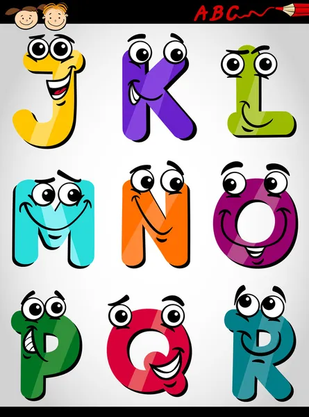Alphabet with eyes Vector Art Stock Images | Depositphotos