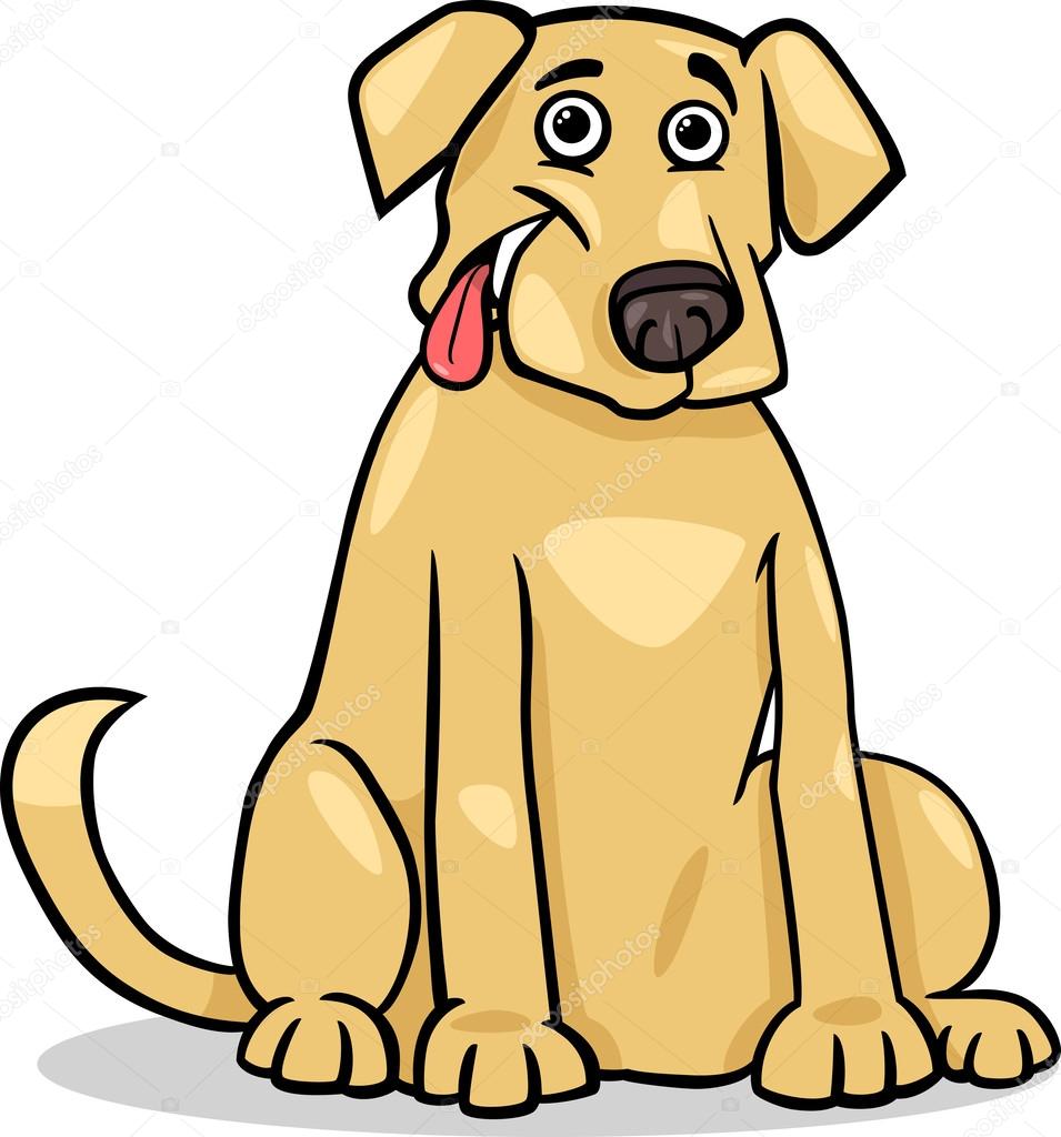 Labrador retriever cão desenho animado ilustração Stock Vector by ...