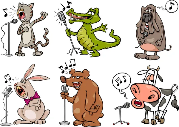 Farm animals set cartoon illustration — Stock Vector © izakowski #21490043 Farm animals set cartoon illustration — Stock Vector © izakowski #21490043