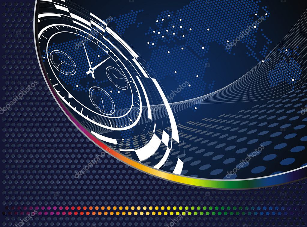 Abstract time backgroung Stock Vector Image by ©vberla #12072080