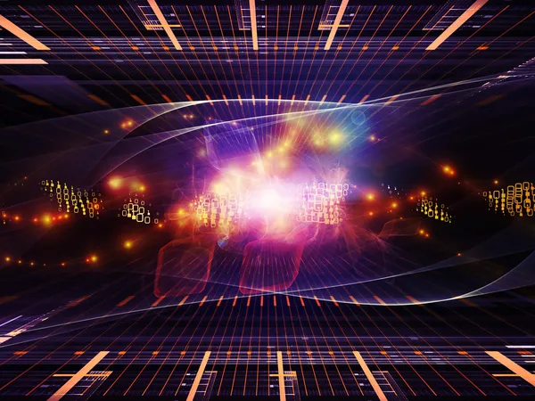 Visualization of Digital Sine Wave — Stock Photo © agsandrew #12039031