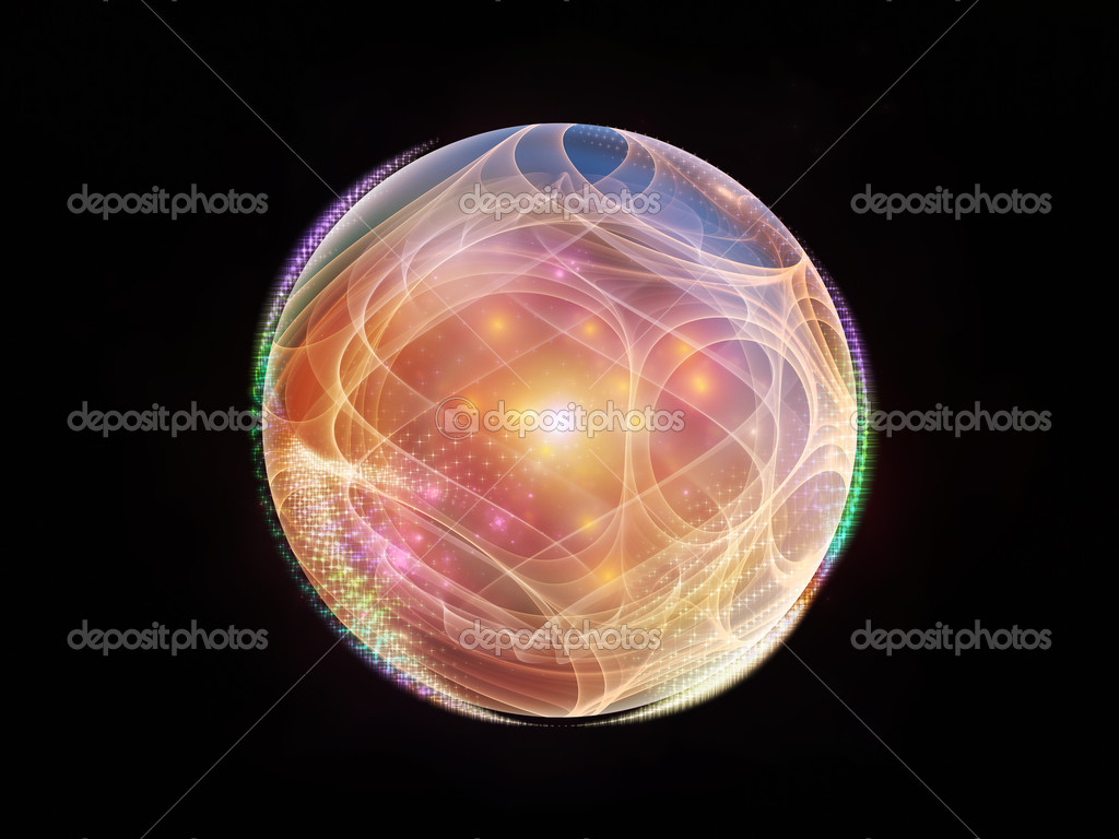Lights of Fractal Sphere Stock Photo by ©agsandrew 21329001