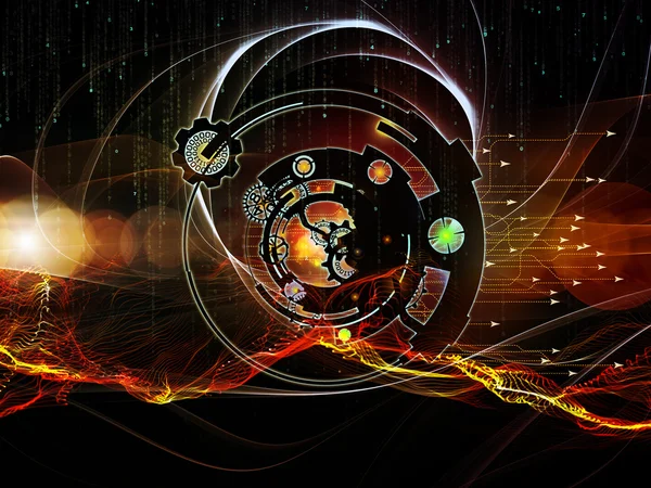 Stream of Digital Processing — Stock Photo © agsandrew #34726023 Stream of Digital Processing — Stock Photo © agsandrew #34726023