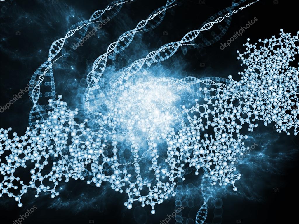 Organic Molecules Background — Stock Photo © agsandrew #41961555