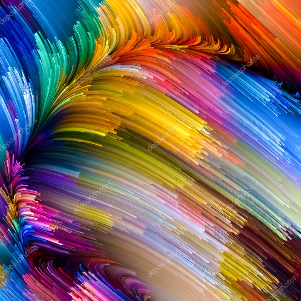 Serie Color en movimiento. Diseño de fondo de patrón de pintura líquida ...