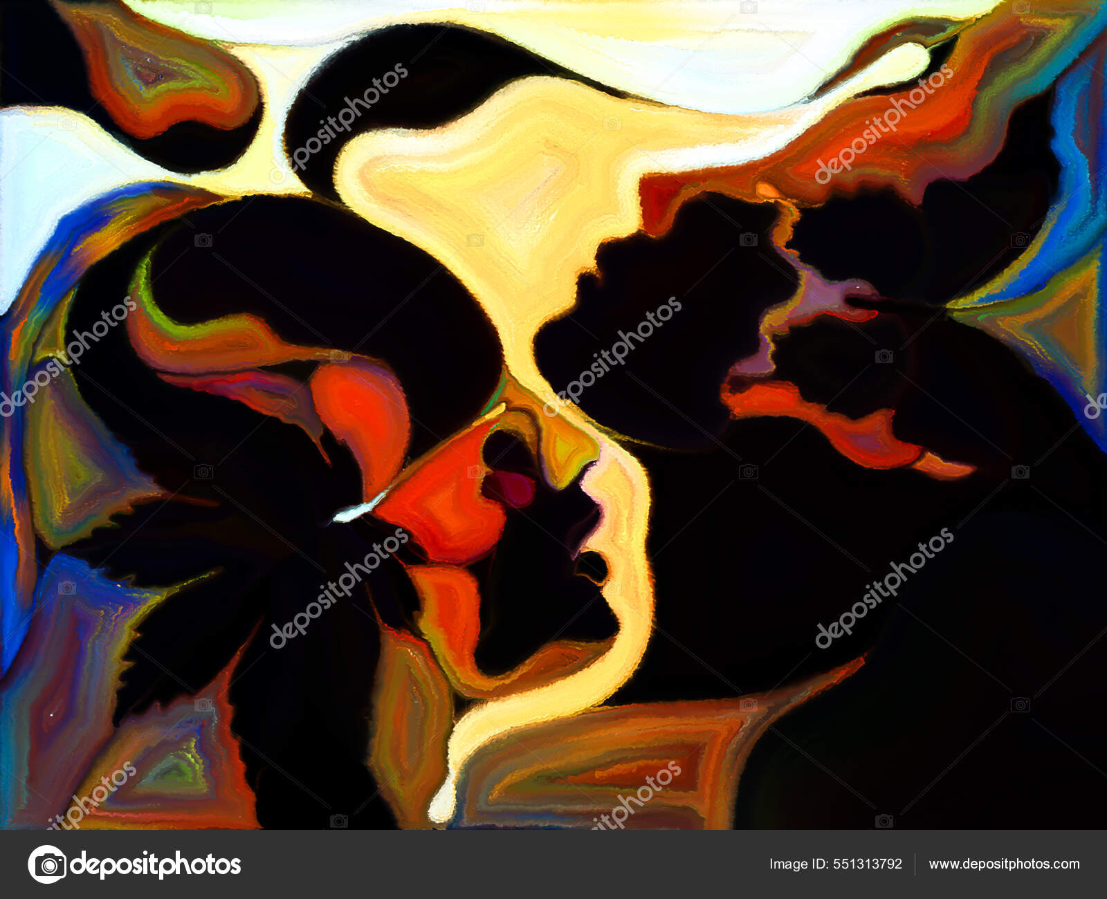 Stained Glass Forever Series Background Composition Color Fragments ...