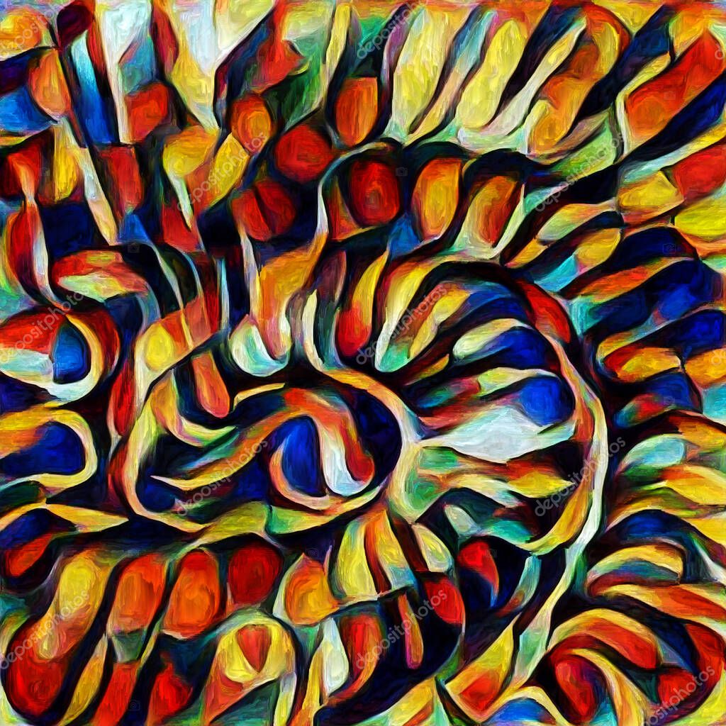 Serie Patrón de Arte. Patrón abstracto, formas y elementos de color ...