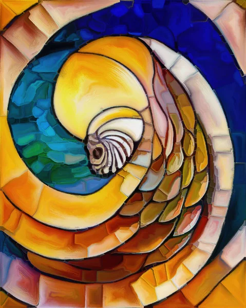 Dream of Seashell series. Interplay of spiral structures, shell ...