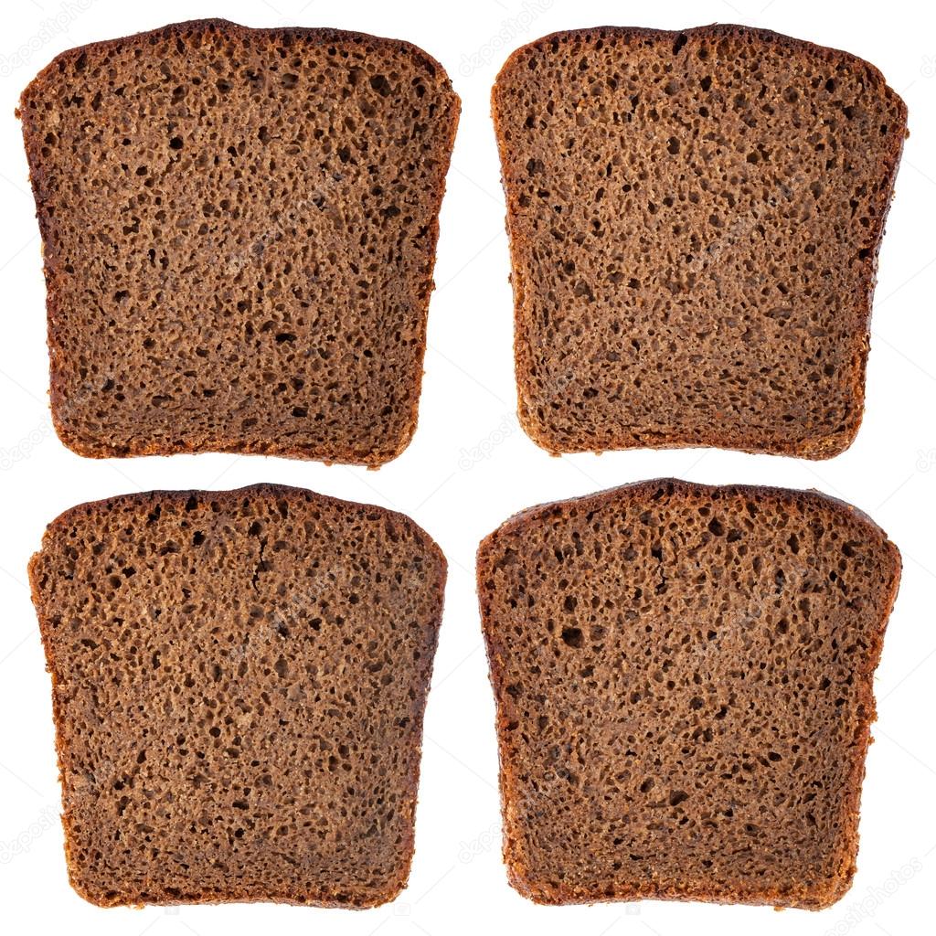 Small Dark Rye Bread Sliced