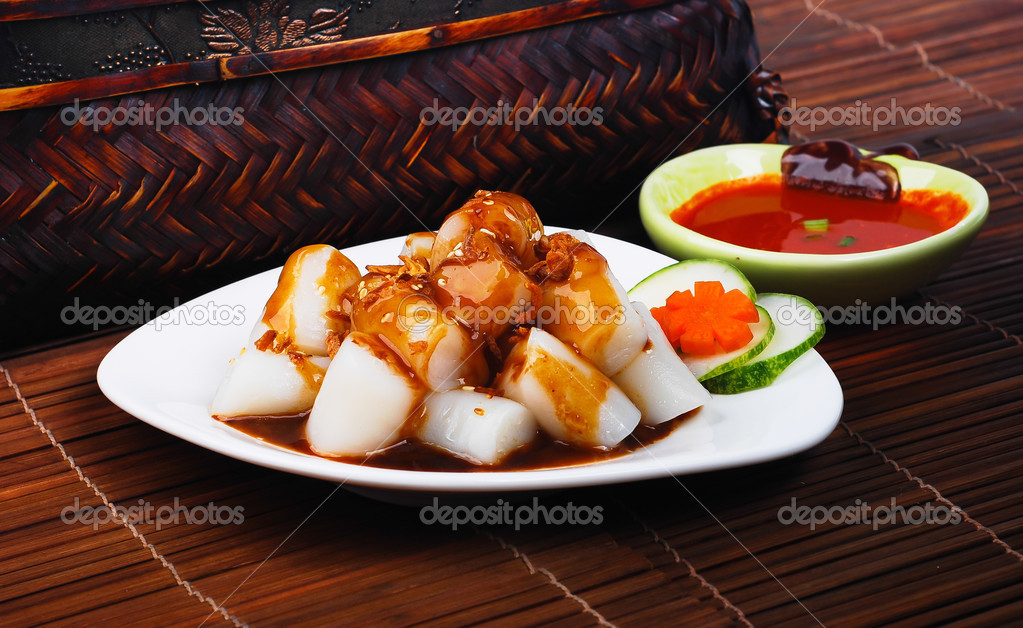 Chee Cheong Fun. rice noodle roll — Stock Photo © heinteh #35077295 Chee Cheong Fun. rice noodle roll — Stock Photo © heinteh #35077295