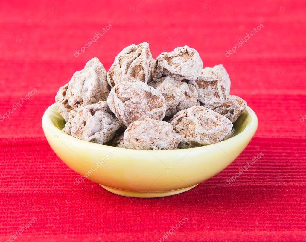 Salted Plum Tamarind Food Snack on a Background Stock Photo by ©heinteh ...