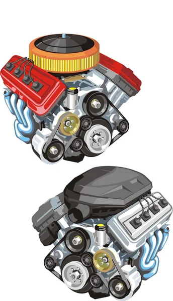 Car engine — Stock Vector © kokandr #5621966