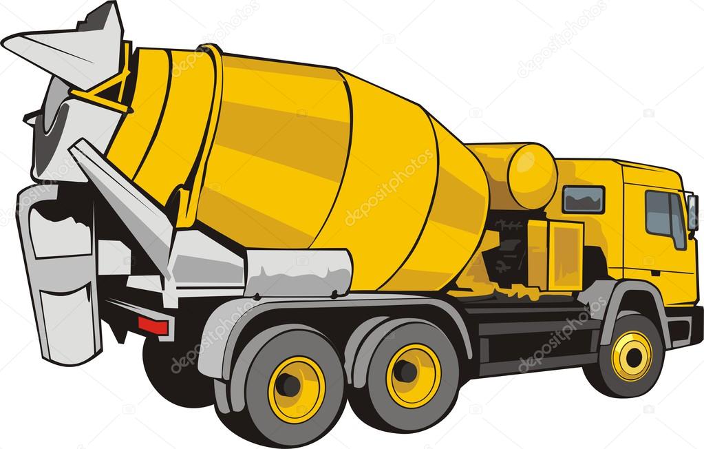Concrete mixer Stock Vector Image by ©kokandr #38245329