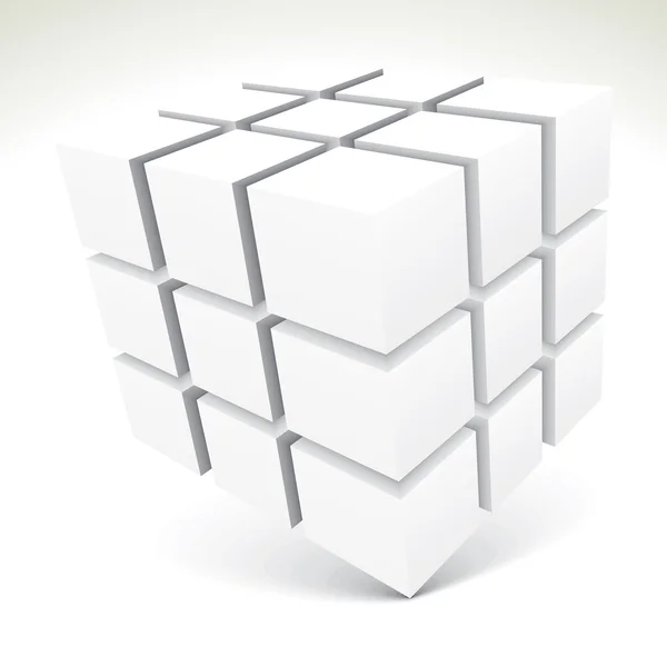 Big Data Blockchain Technology Concept Cubes Small Cubes Forming Big ...