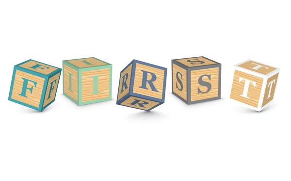 Toy Written Alphabet Blocks Vector Illustration Stock Vector Image by ...