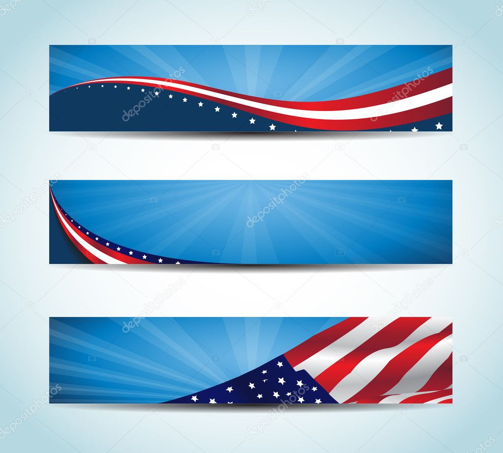 American Banner — Stock Vector © bagiuiani #18413639