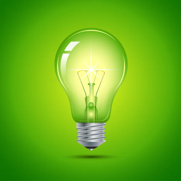 Green light bulb Vector Art Stock Images | Depositphotos