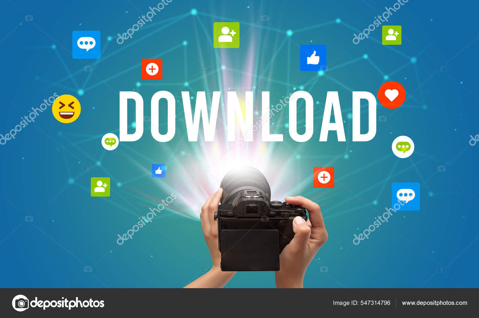 Using camera to capture social media content — Stock Photo © ra2studio ...