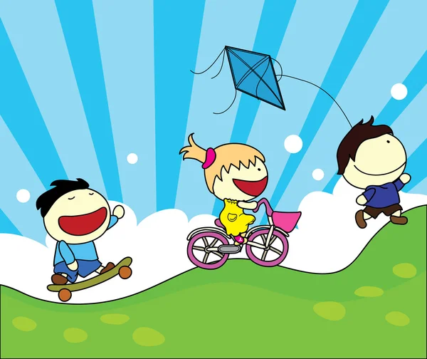 Cartoon stick children active sports Stock Vector Image by ...