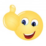 Thumbs up emoticon emoji Stock Vector Image by ©Krisdog #124148592
