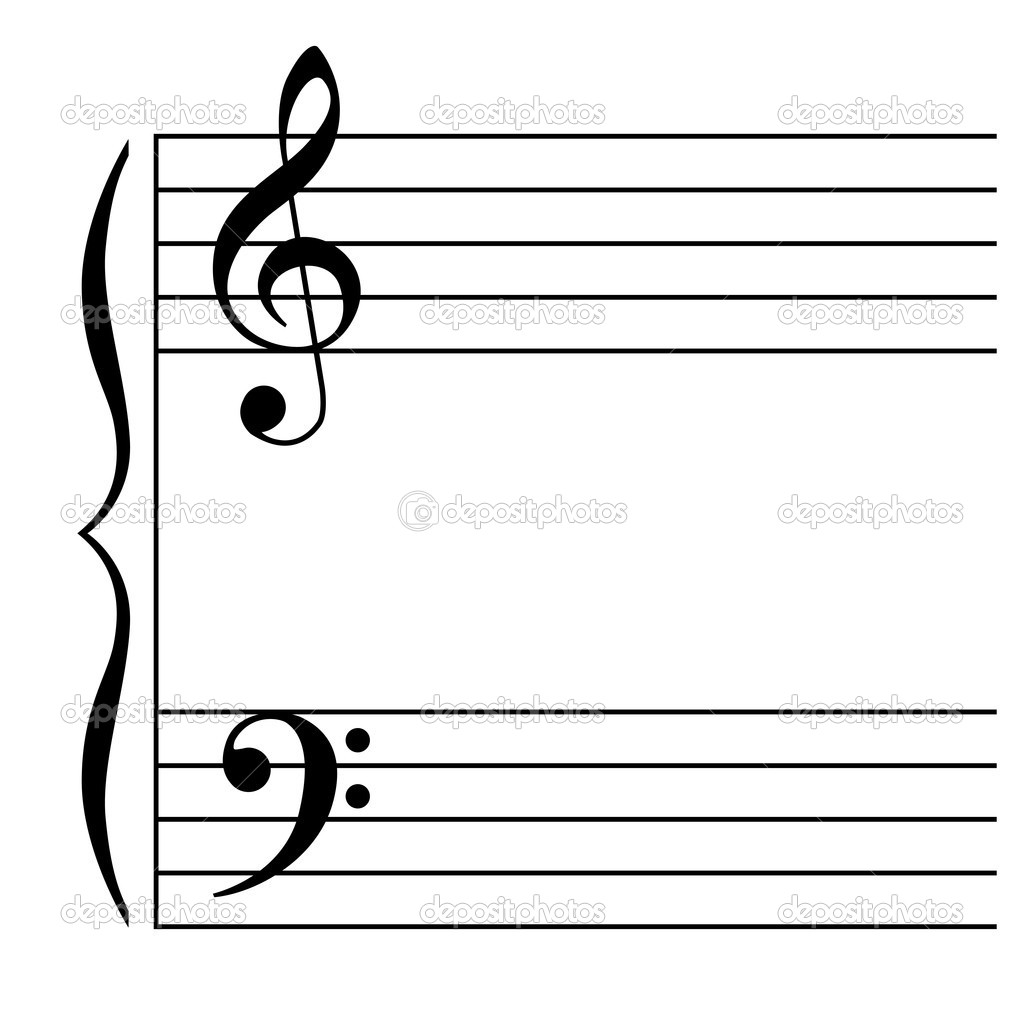 Illustration d'une portée musicale — Photographie aarrows © #18992557