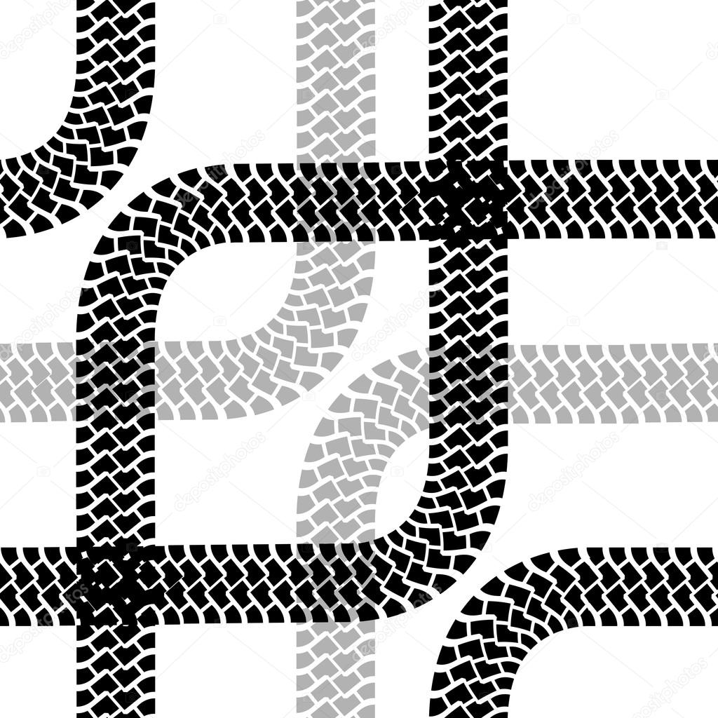Seamless wallpaper tire tracks pattern illustration vector backg Stock ...