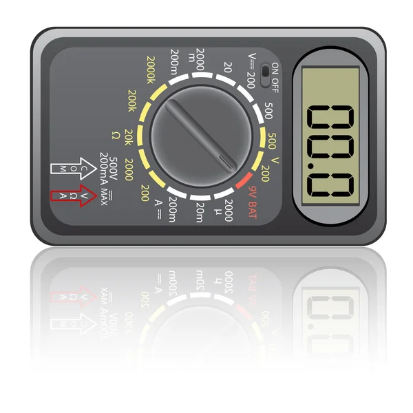 Digital multimeter. — Stock Vector © aarrows #34548235