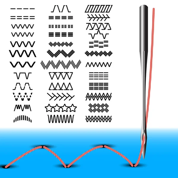 Sewing stitches vector Vector Images, Royalty-free Sewing stitches ...