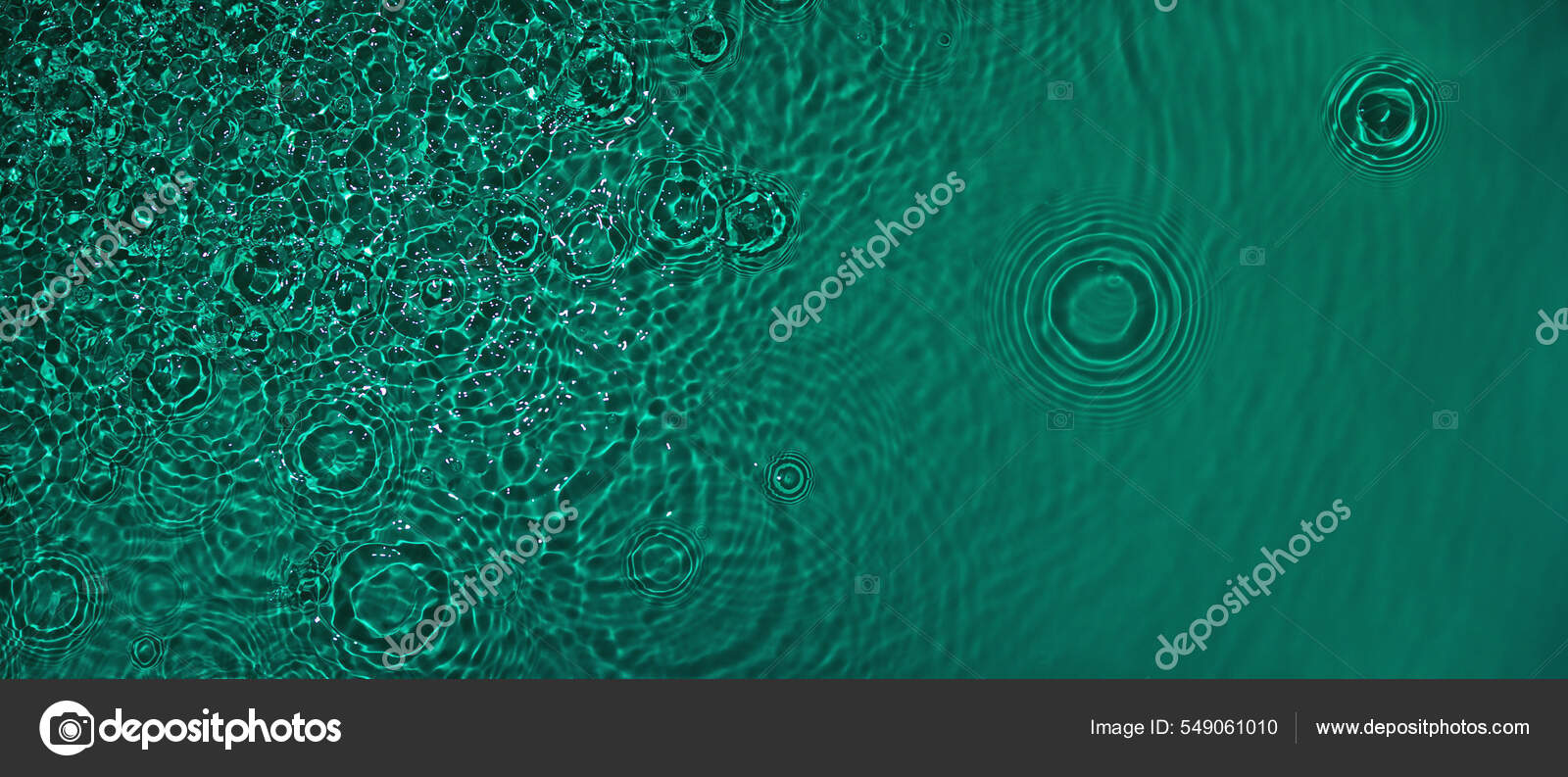Transparent dark green colored clear calm water surface texture — Stock ...