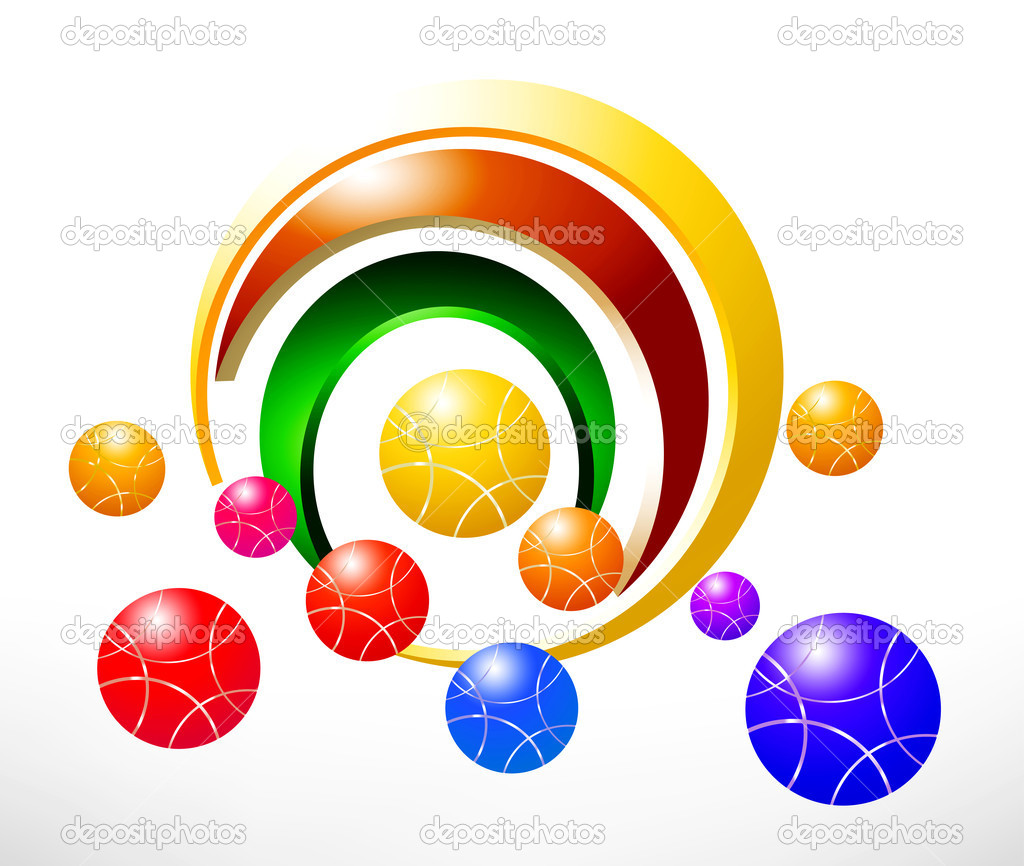 Colorful balls Stock Vector Image by ©mapichai #16760951
