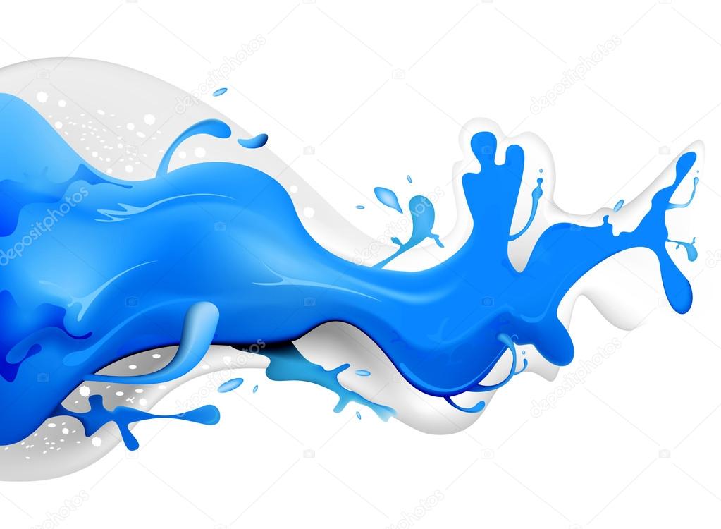 Blue splash Stock Vector by ©mapichai 26550397
