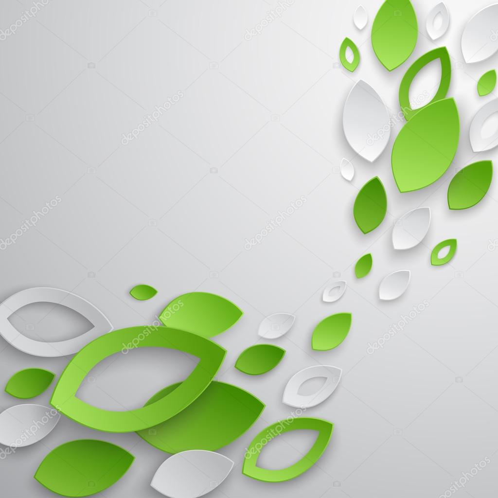 Green leaves abstract background. — Stock Vector © aviany #24115251