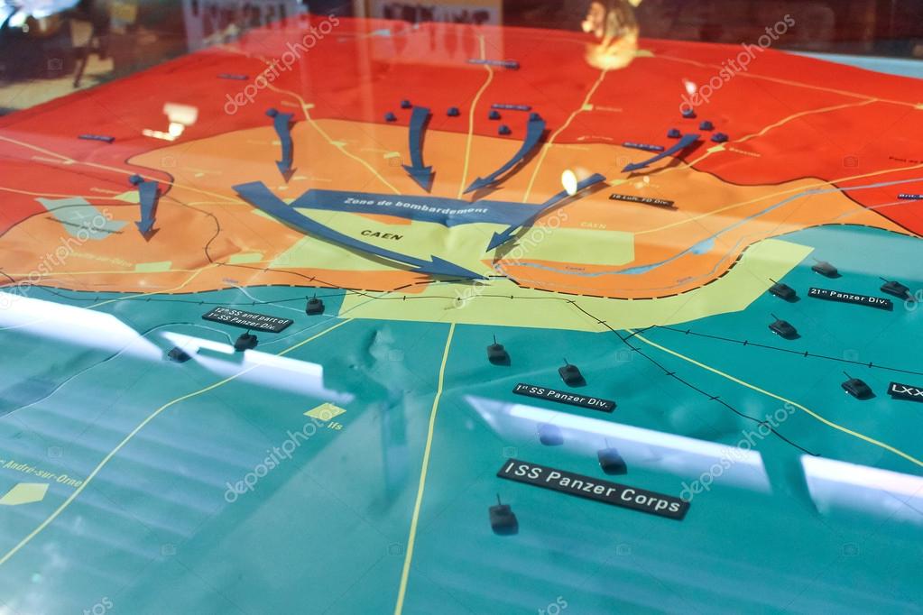 Map of military operations in the Museum of the Battle of Norman ...