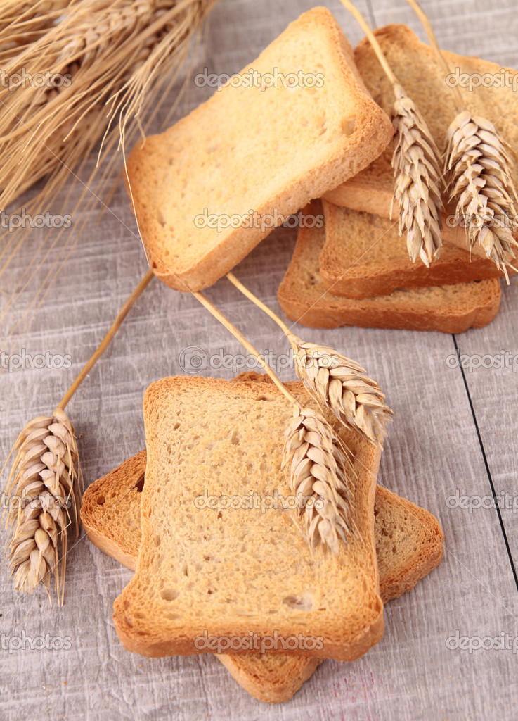 Rusk and wheat Stock Photo by ©studioM 13605333