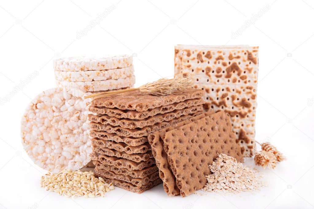 Assortment of cereals crackers — Stock Photo © studioM #41679431