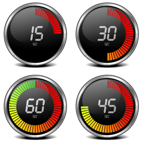 Led countdown timer Vector Art Stock Images | Depositphotos