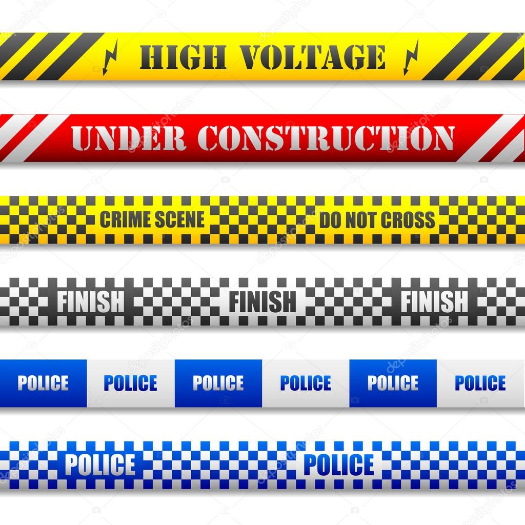 Caution lines — Stock Vector © unkreatives #17986849