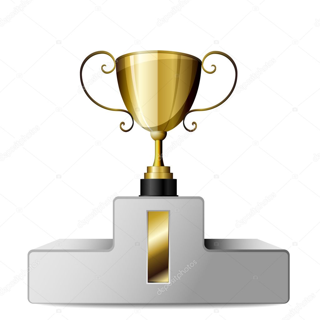 Gold trophy Stock Vector by ©unkreatives 17987213