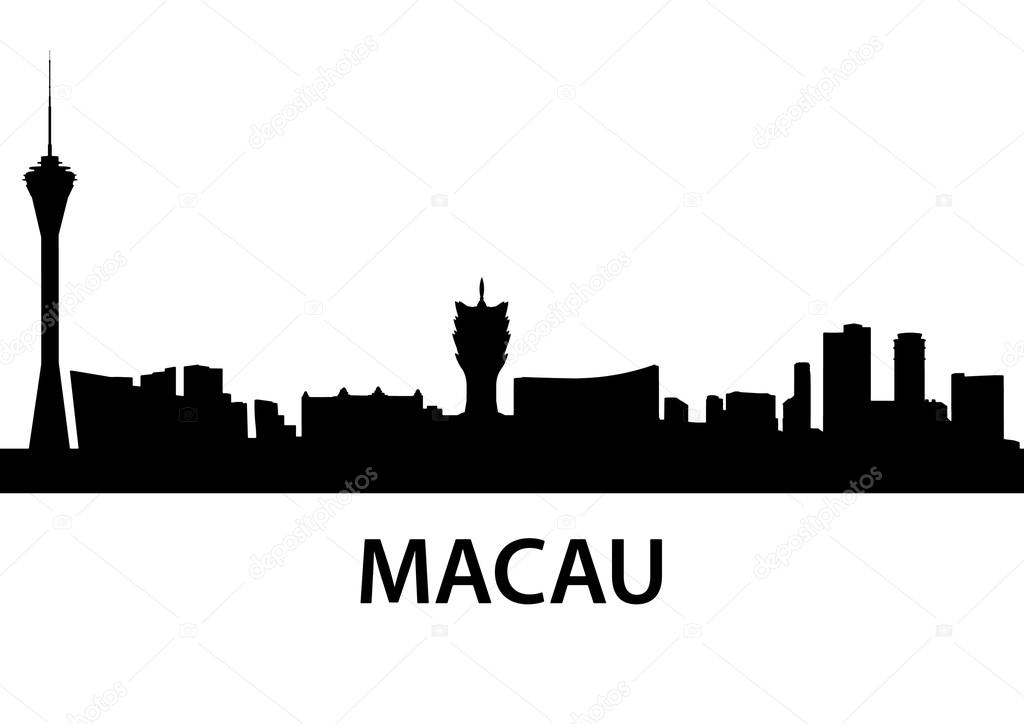 Macau Skyline — Stock Vector © unkreatives #36418025