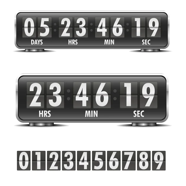 Led countdown timer Vector Art Stock Images | Depositphotos
