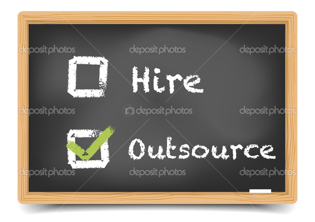 Blackboard Hire Outsource Stock Vector Image by ©unkreatives #48042503