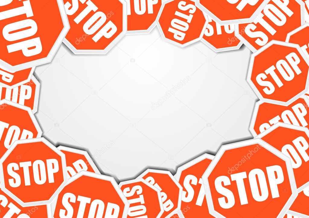 Stopsigns background Stock Vector Image by ©unkreatives #51258915