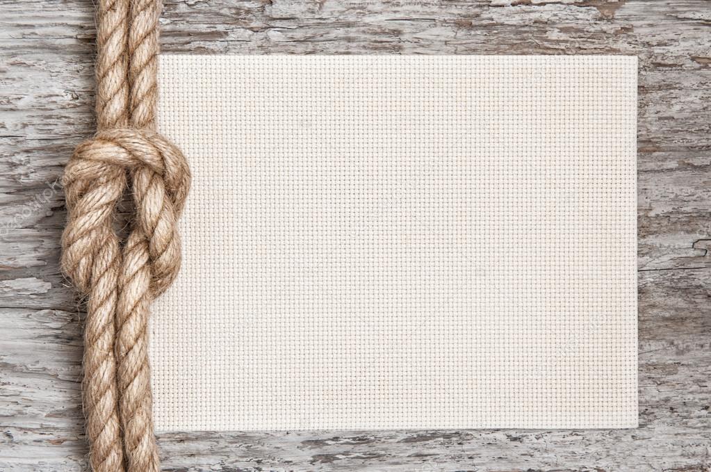 Ship rope, shells and wood background Stock Photo by ©DarkBird 31627667