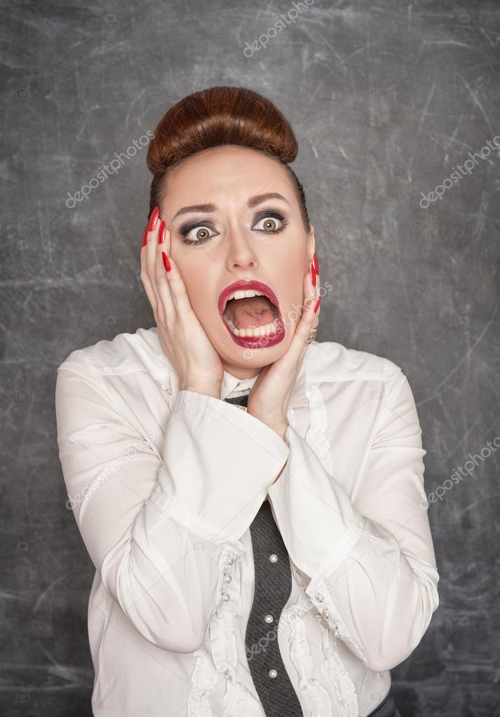 Scared teacher Stock Photo by ©DarkBird 49228663 Scared teacher Stock Photo by ©DarkBird 49228663