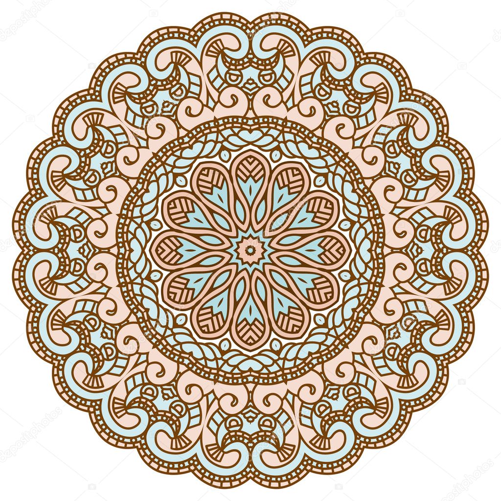 Vector round decorative design element Stock Vector Image by ©epic22 ...
