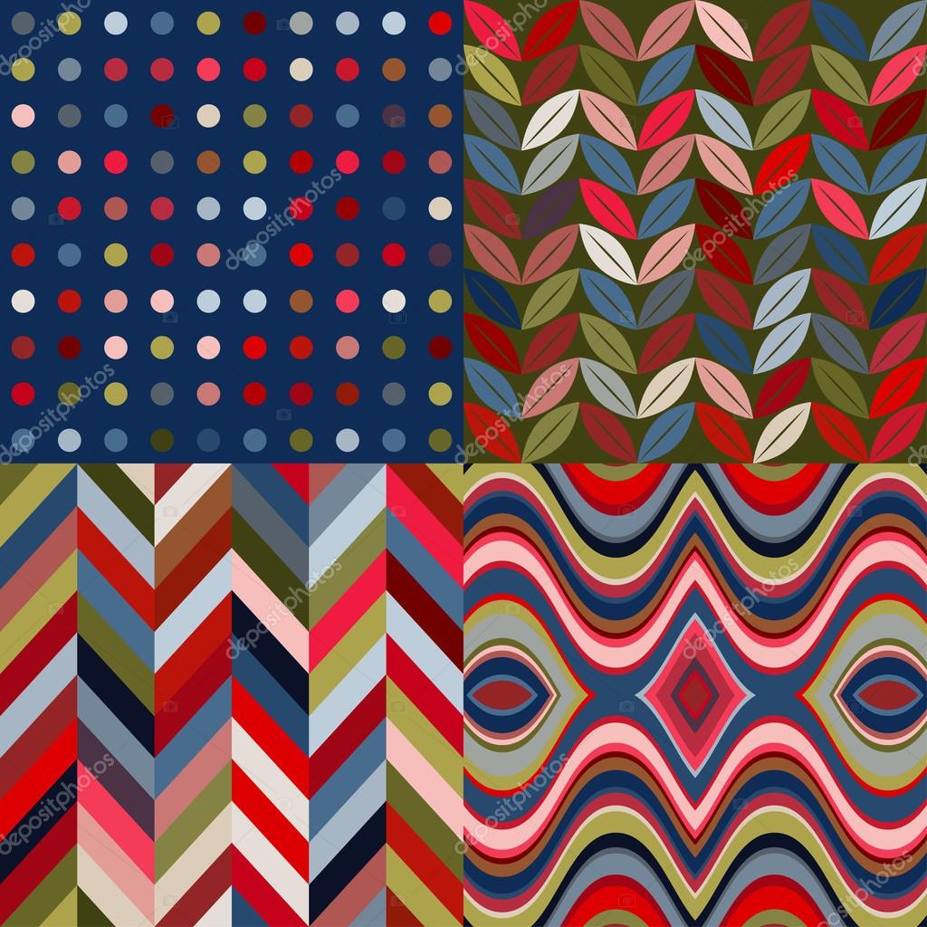 Set of Vector Retro Seamless Abstract Wavy Backgrounds Stock Vector by ... Set of Vector Retro Seamless Abstract Wavy Backgrounds Stock Vector by ...