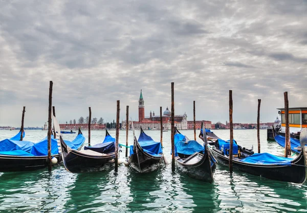 Gondolas floating in the Grand Canal — Stock Photo © AndreyKr #17931475